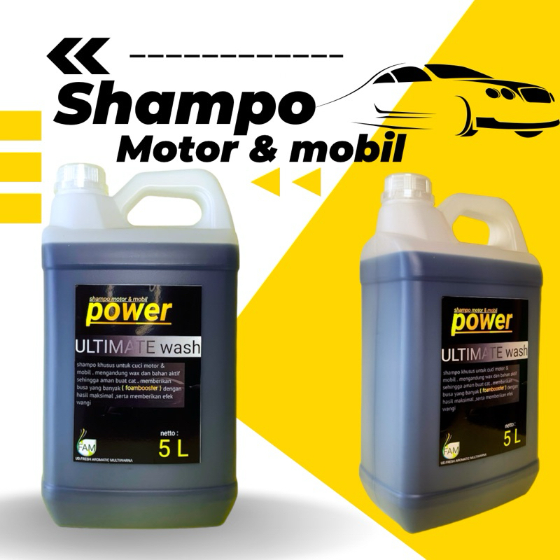 Jual Shampo mobil POWER ULTIMATE WASH 5 LITER | Shopee Indonesia