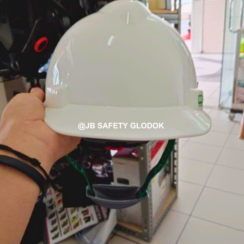 Jual HELM SAFETY MSA V GARD STANDARD SNI LENGKAP ORIGINAL WARNA PUTIH ...