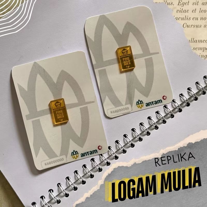 Jual REPLIKA LOGAM MULIA | ANTAM | EMAS BATANGAN | Shopee Indonesia