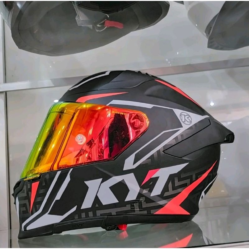 Jual Helm KYT STRIKER Solid, Motif 1, Motif 2 Original Paket Ganteng ...