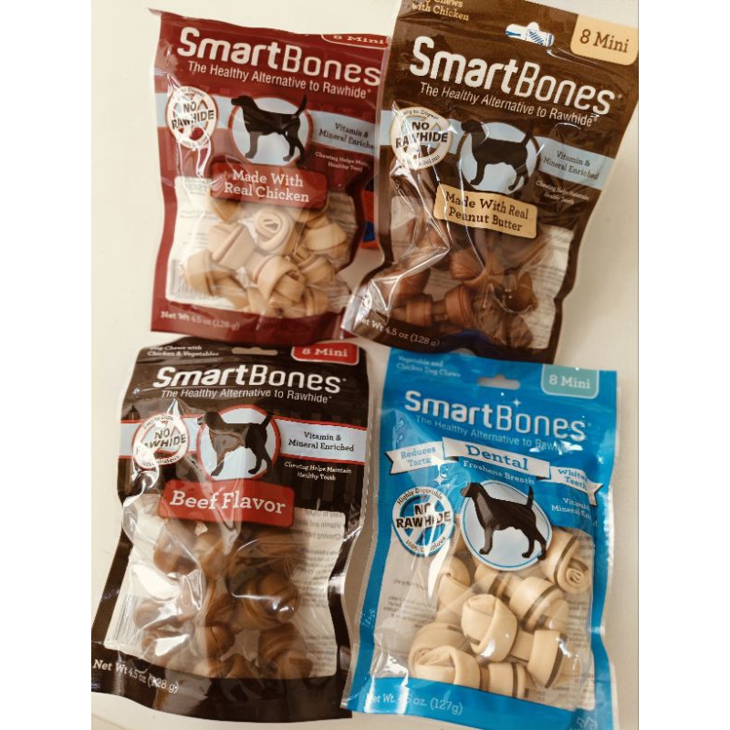 Jual Smart Bones SmartBones 8" mini snack Anjing 128 gr | Shopee Indonesia