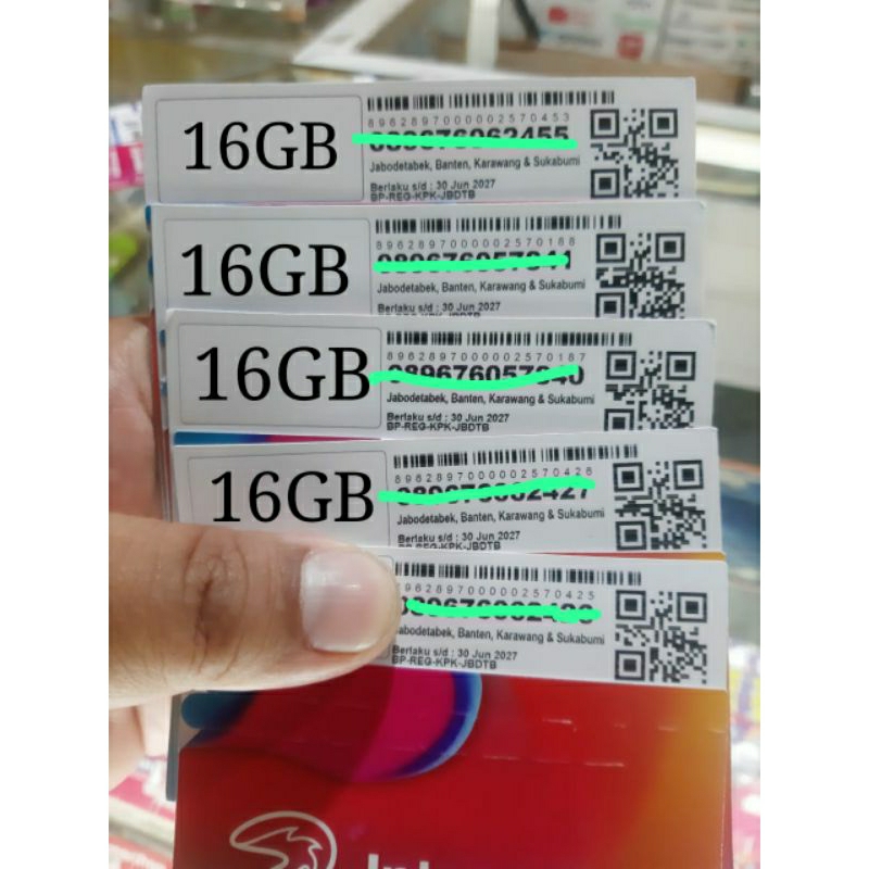 Jual Perdana internet happy 16Gb tri siap pakai | Shopee Indonesia
