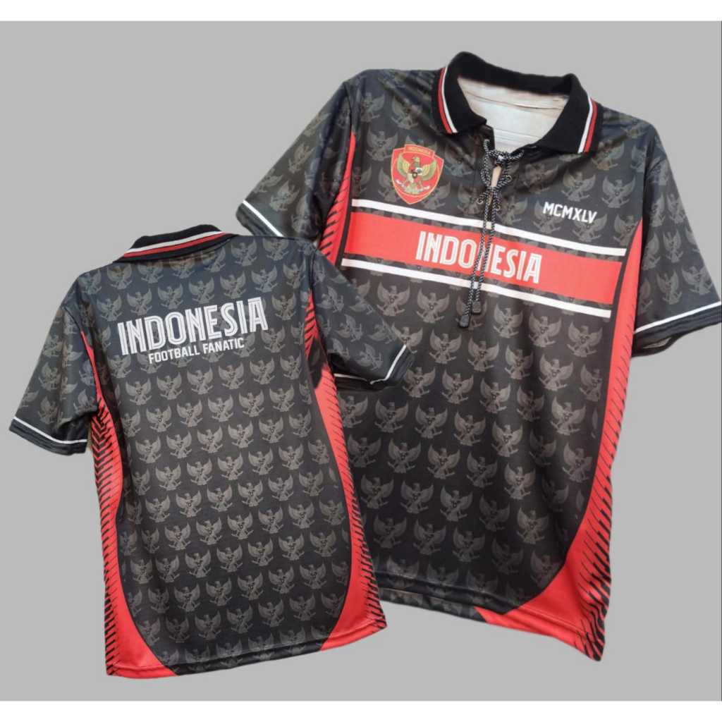 Jual jersey futsal dan sepakbola timnas indonesia terbaru 2024 kerah tali | Shopee Indonesia