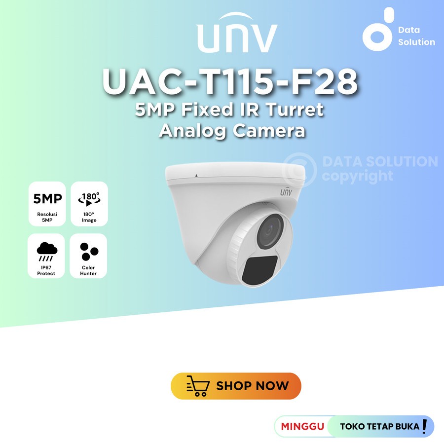 Jual Camera CCTV 5MP Indoor UAC-T115-F28 Uniview Night Vision Color Hunter | Shopee Indonesia
