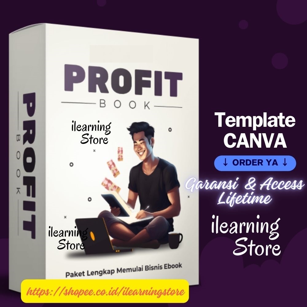 Jual [CANVA 07] PROFITBOOK 100 ++ Template Canva untuk kebutuhan ...