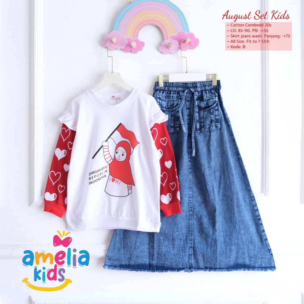 Jual [[ NEW ARRIVAL ]] AGUST SET KIDA BY AMELIA BAJU KEMERDEKAAN ANAK ...