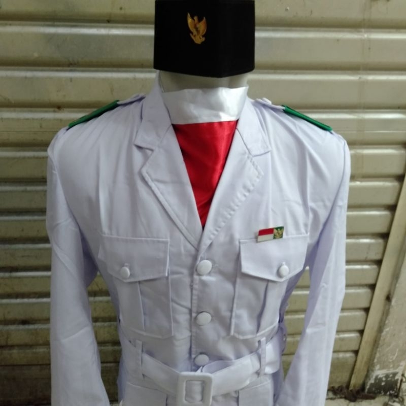 Jual seragam baju paskibra pria baju seragam paskibra wanita + atribut ...