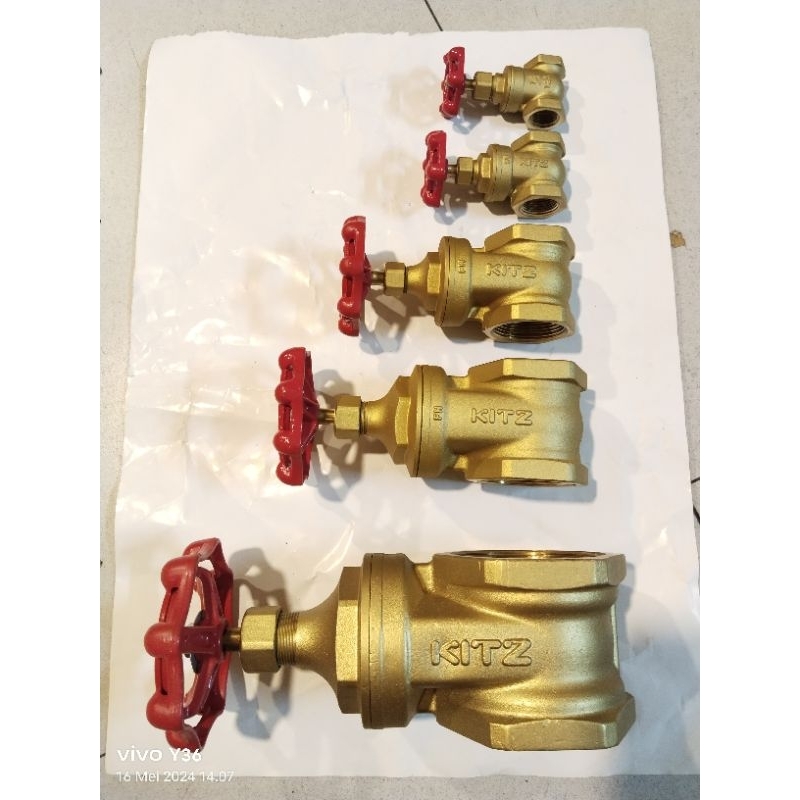 Jual Gate valve Kitz kuningan drat 2 1/2" inch / Asli Kitz / original KITZ | Shopee Indonesia