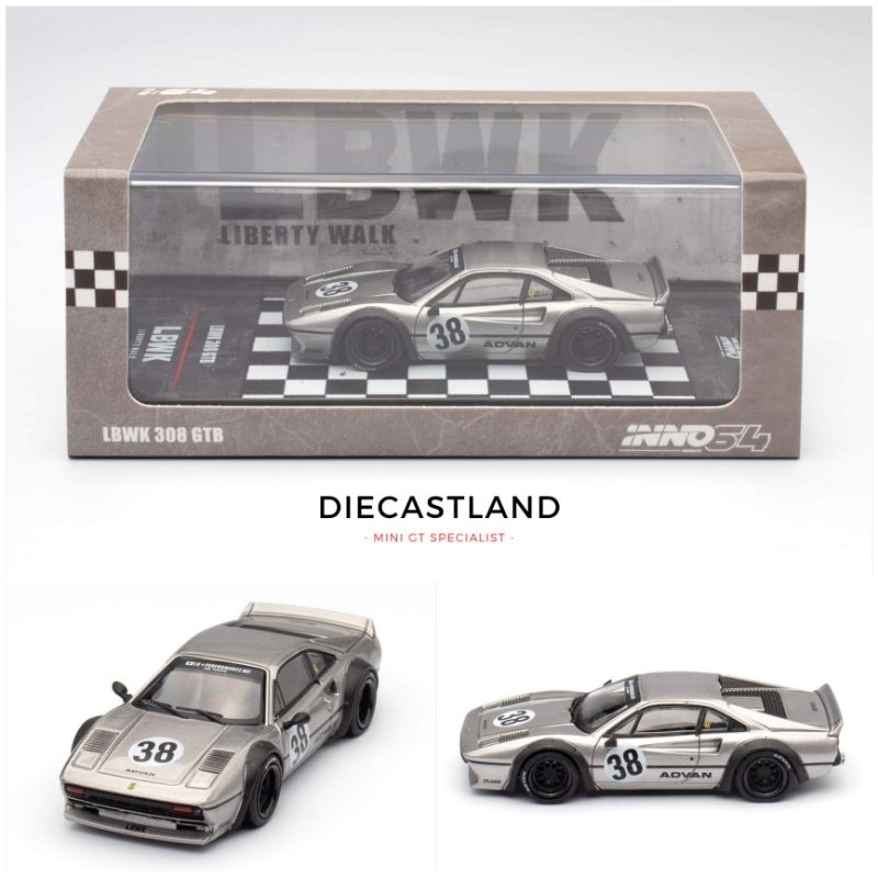 Jual INNO64 LBWK (LIBERTY WALK) 308 GTB #38 GRAY IN64-LBWK308-GREY INNO ...