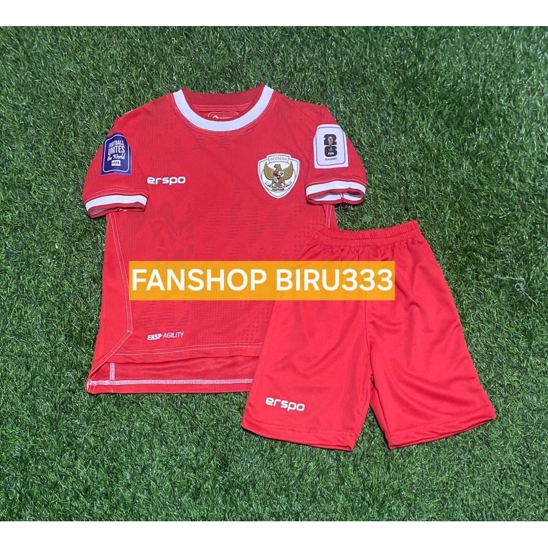 Jual jersey Bola Anak Timnas indonesia Terbaru 2024 Setelan Anak Timnas jersey Indonesia viral ...