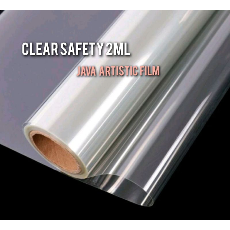 Jual stiker kaca transparan/kaca film clear safety tebal 2ml mikron ...