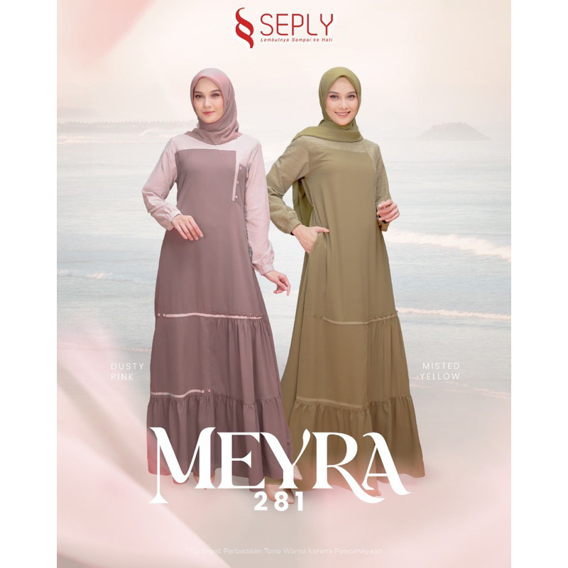 Jual (COD) Terbaru gamis SEPLY MEYRA 281 ORIGINAL | Best Seller | Gamis ...