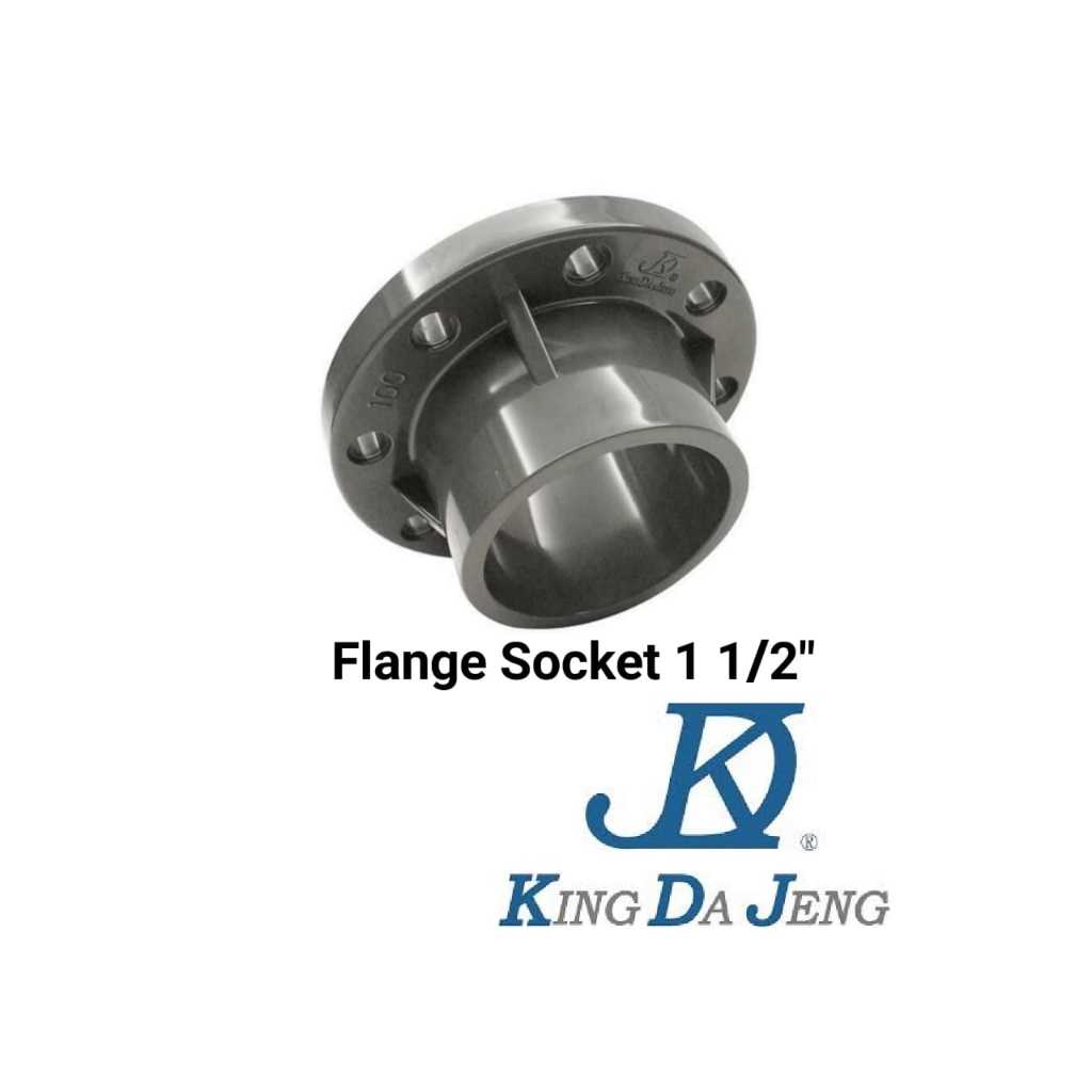 Jual Plendes Socket Pipa Sambungan Baut King Da Jeng / Flange PVC 1 1/2 ...