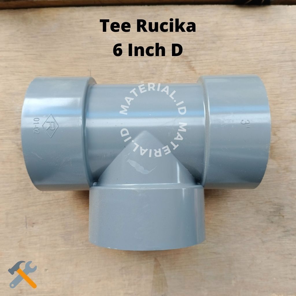 Jual Tee Sambungan Pipa Pralon Rucika 6 D Inch in " Paralon Peralon Sambungan Pipa Cabang 3 T ...