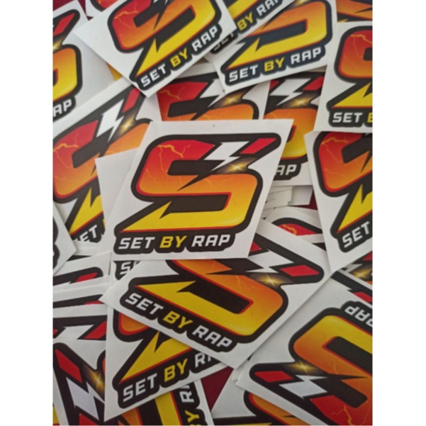 Jual Sticker Stiker SET BY RAP Uk. 5cm x 7cm Logo S Viral Printcut ...