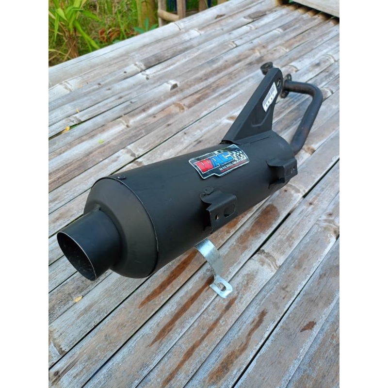 Jual knalpot matic tsukigi mio sporty WRC hitam mber bass mpuk beat ...