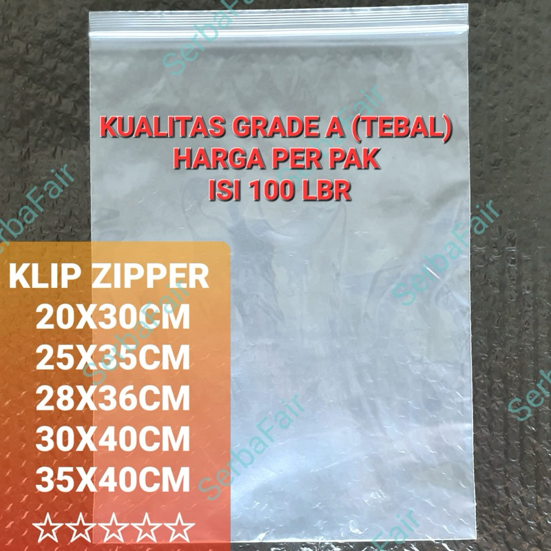 Jual Plastik Klip Zipper / Zip Lock Packing Baju Hijab Distro Lain2 ...