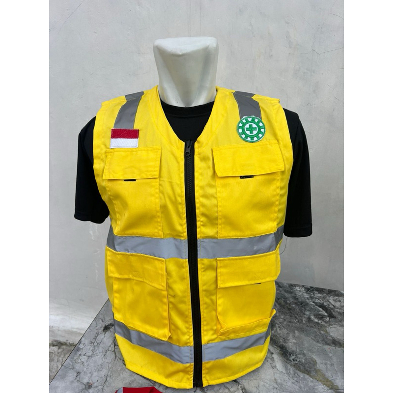 Jual Rompi Safety Kuning/Rompi Lapangan/Rompi Tambang/Rompi Proyek ...