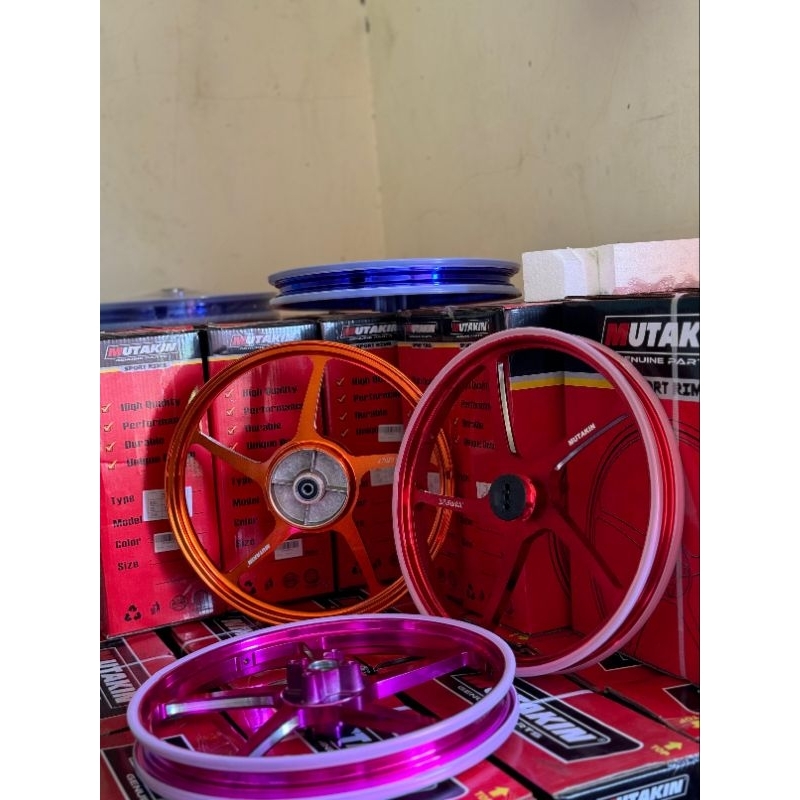 Jual Velg Mutakin 525 CNC Doble disk Mx King Ninja satria | Shopee ...