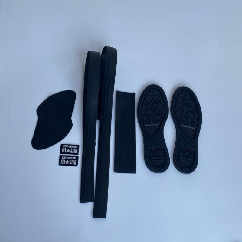 Jual FULL BLACK Outsole Midsole C0NVERS Allstar Paketan Lengkap Foxing ...