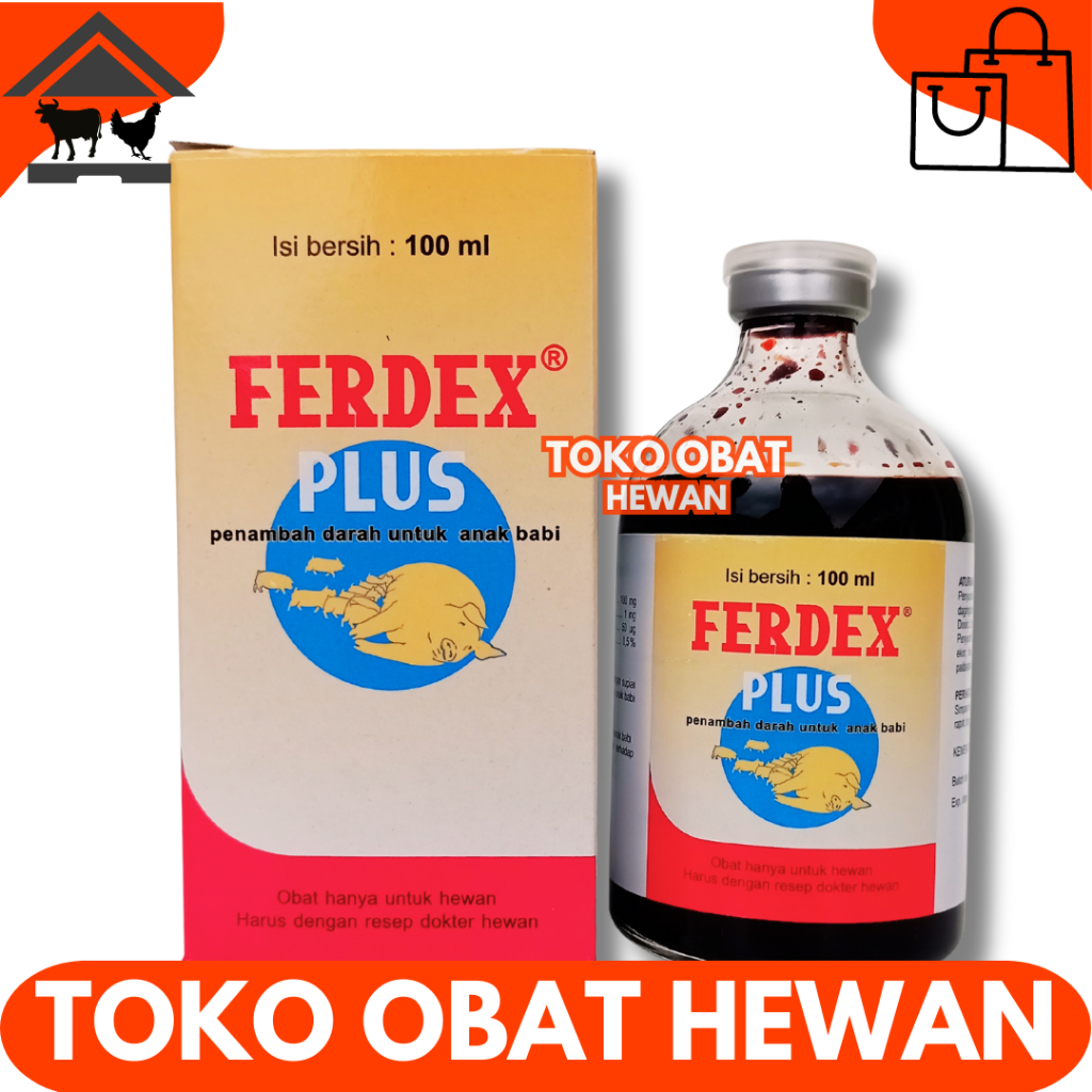 Jual FERDEX PLUS 100 ml - Penambah Darah Anak Babi Zat Besi Hewan ...