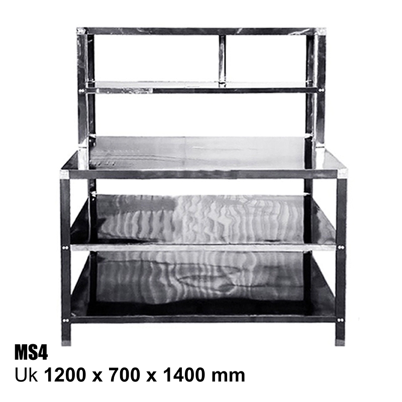 Jual Meja Rak Stainless Steel MrDapur MS 4 Rak Dapur Kitchen | Shopee ...