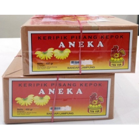 Jual Keripik Pisang Rasa Original Asin Aneka Box 450gr (yen-yen ...