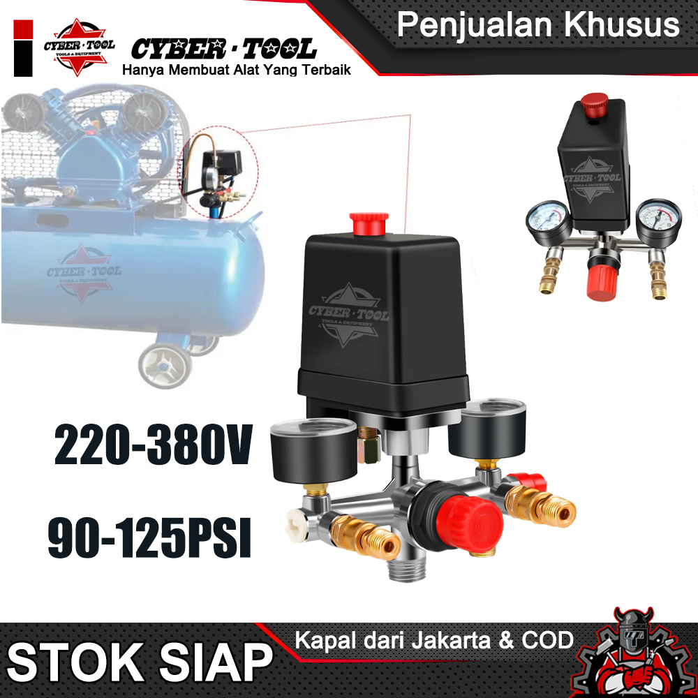 Jual Kompresor Udara Pressure Valve Switch Manifold Relief Regulator ...