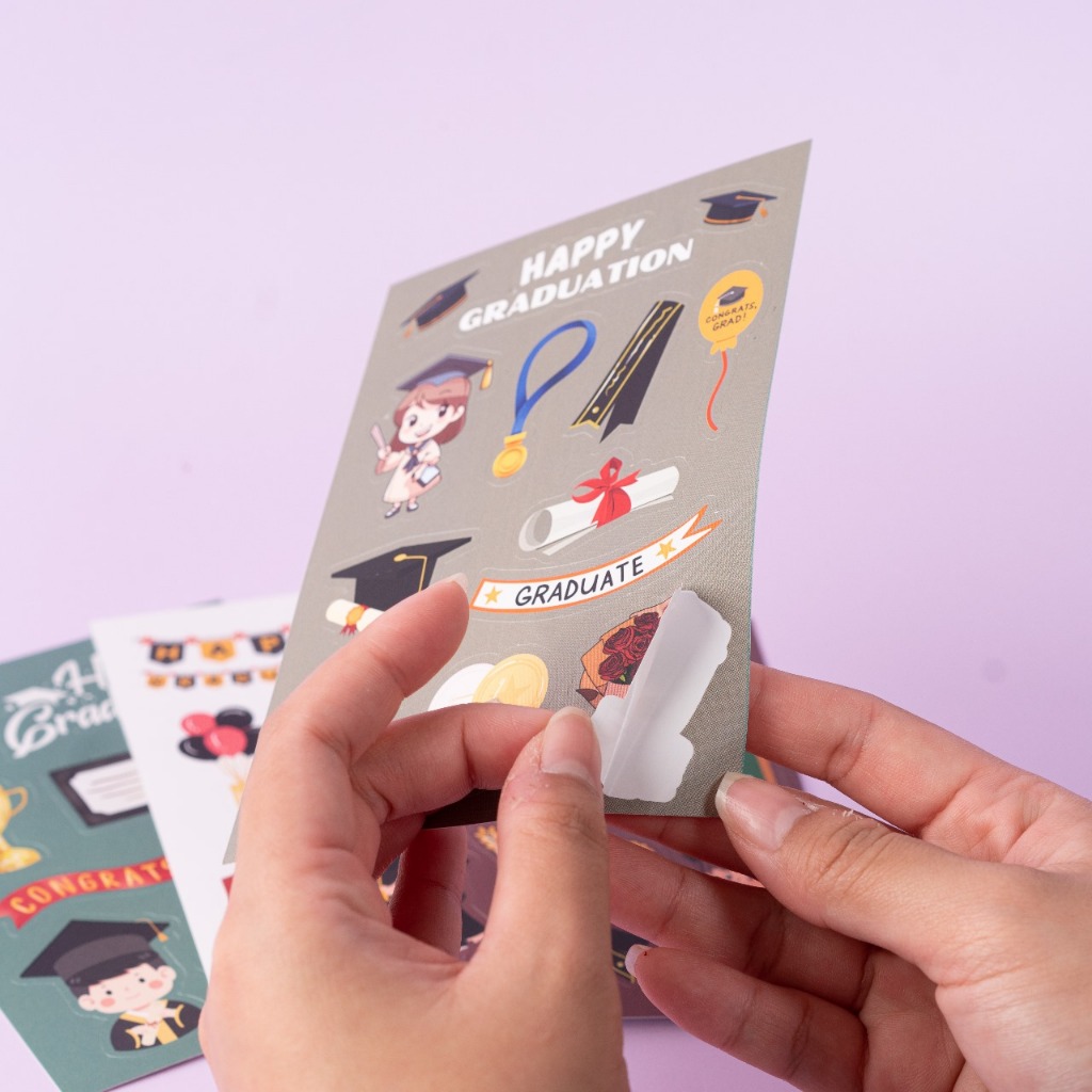 Jual Sticker Scrapbook Graduation Wisuda Aesthetic Stiker Kelulusan ...