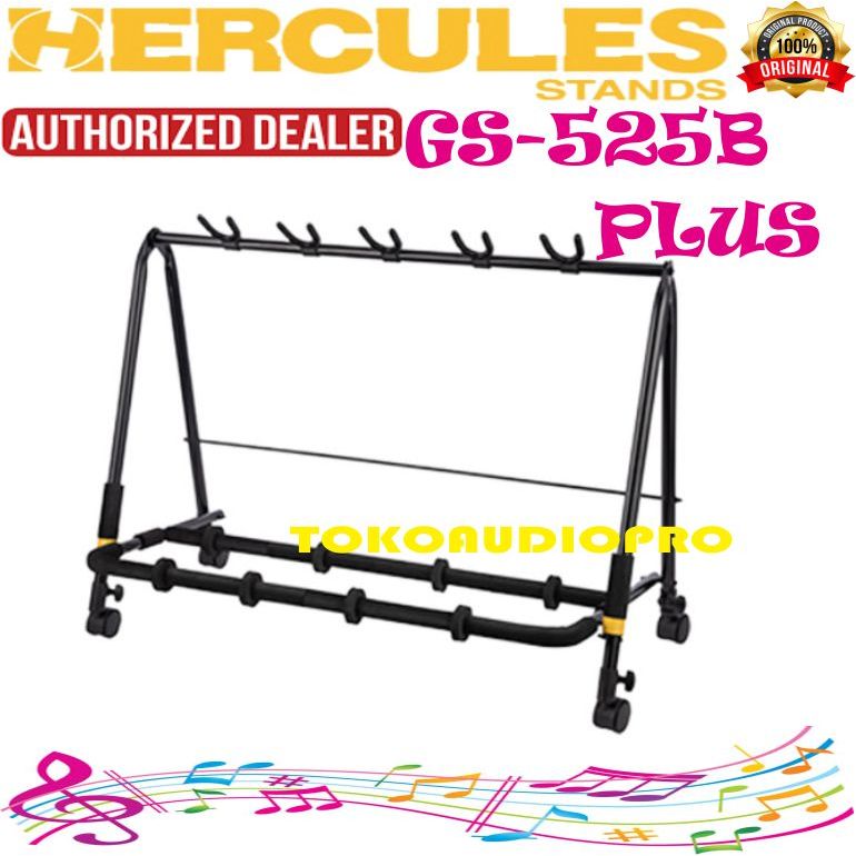 Jual Rack Gitar Hercules GS525B Plus 5 Pcs Guitar Display Rack Stand ...