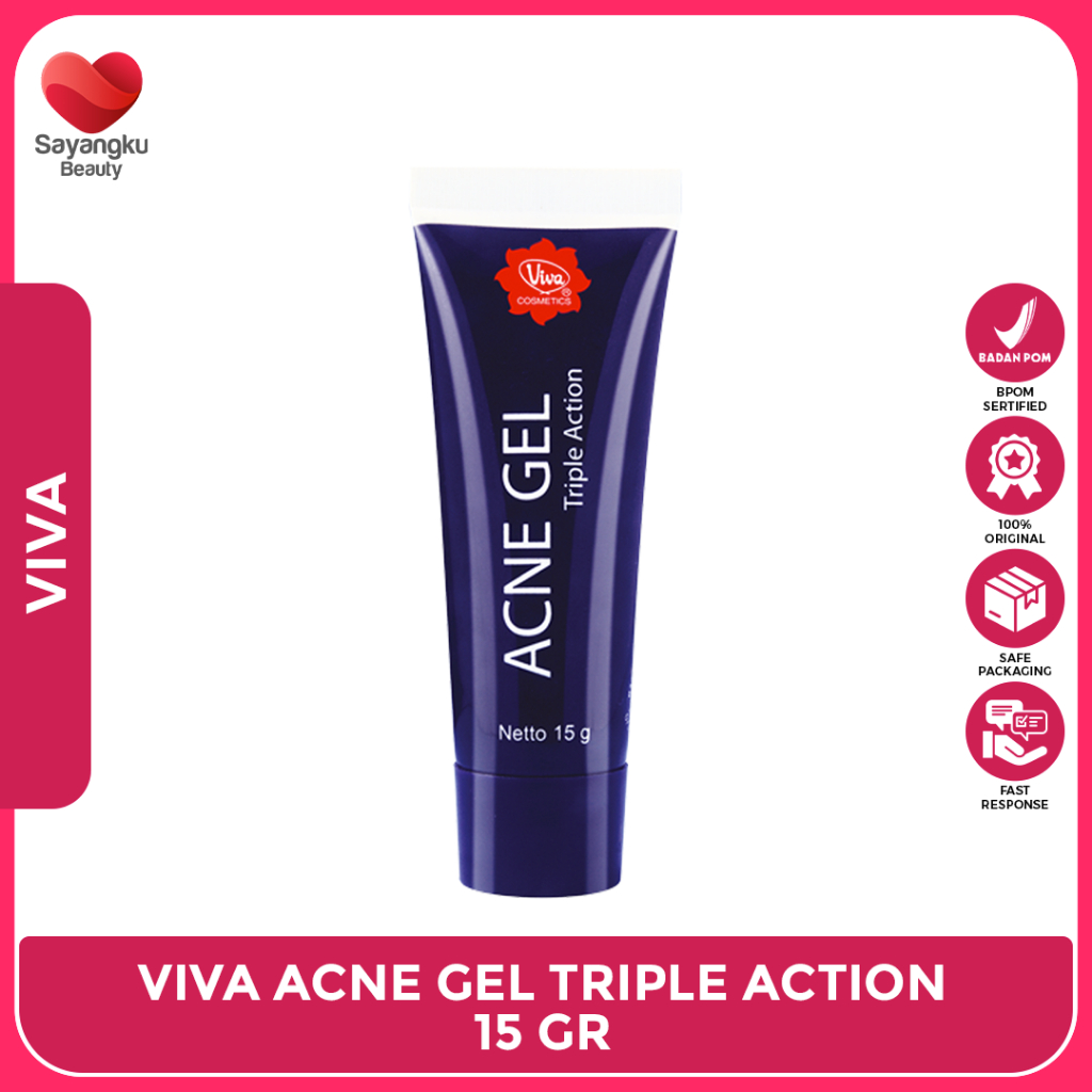 Jual VIVA Acne Gel Triple Action with Allantoin & Vit B5 15g | Shopee ...