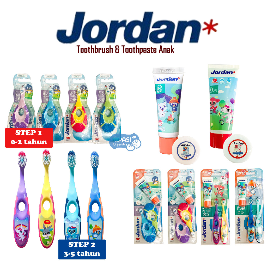 Jual JORDAN TOOTHPASTE PASTA GIGI ODOL ANAK STEP 1 / USIA 0-5 TAHUN ...