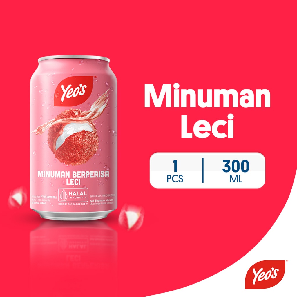 Jual Yeos Minuman Kaleng Leci Drink 300ml | Shopee Indonesia