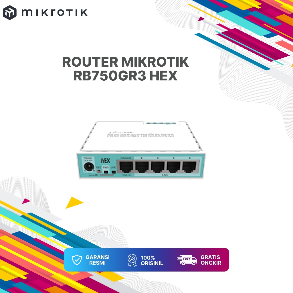 Jual MIKROTIK RB750Gr3 (hEX)/ ROUTER MIKROTIK RB750 GR3 HEX/ RB 750GR3 ...