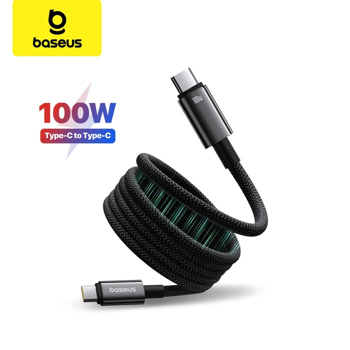 Jual BASEUS KABEL DATA TYPE C TO TYPE C 100W FAST CHARGING TUNGSTEN ...