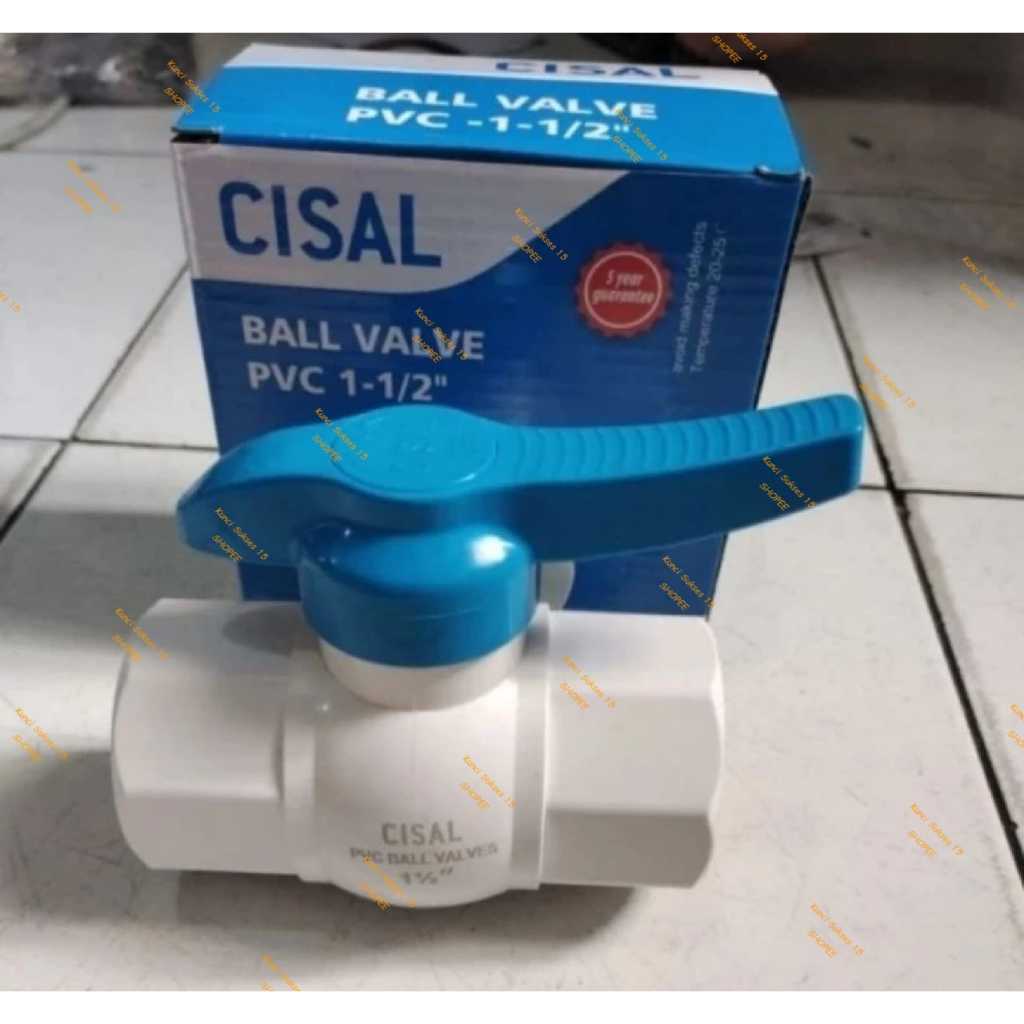 Jual Stop Kran PVC Abs 3/4 inch CISAL / BallValve Pvc Putih 3/4" CISAL ...