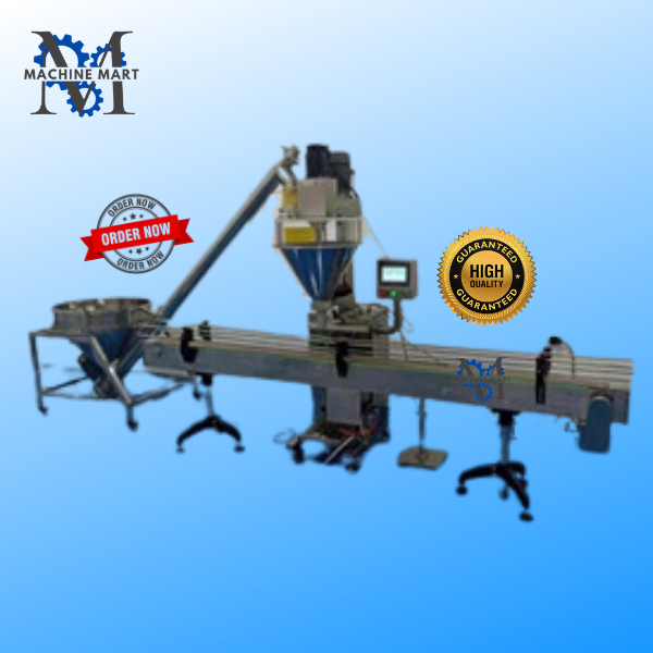 Jual Powder Filling Machine with Powder Feeder and Bottle Conveyor ...