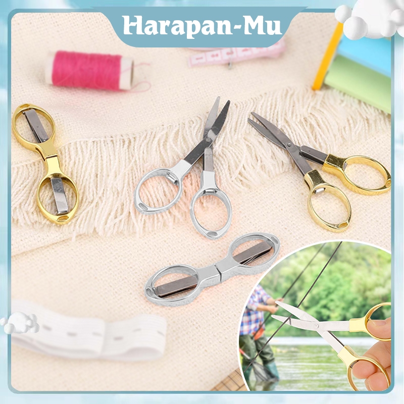 Jual Gunting Lipat Bentuk Kacamata Gunting Mini Folding Portable Pocket ...