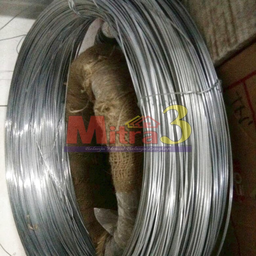 Jual Kawat Seng BWG 16 (1,6mm) / Kawat Licin Galvanis Silver | Shopee Indonesia