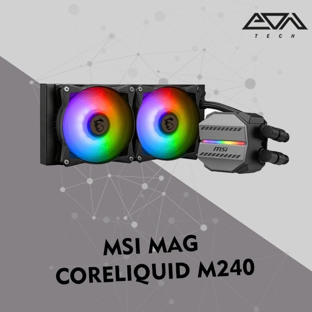 Jual MSI MAG CORELIQUID M240 ARGB AIO Liquid CPU Cooler - 240mm | Shopee Indonesia