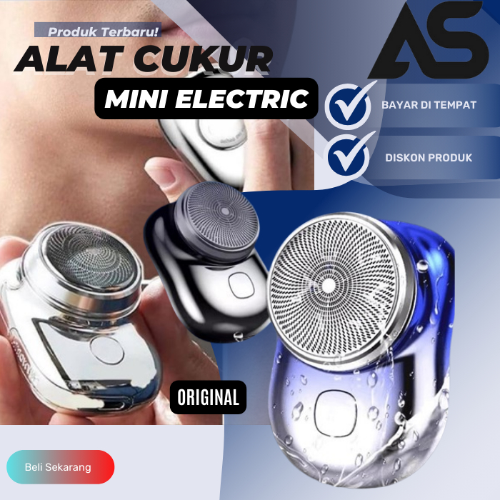 Jual Alat Cukur Kumis Jenggot BULAT Elektrik Mini Shaver Micro USB Model TABUNG Portable ...