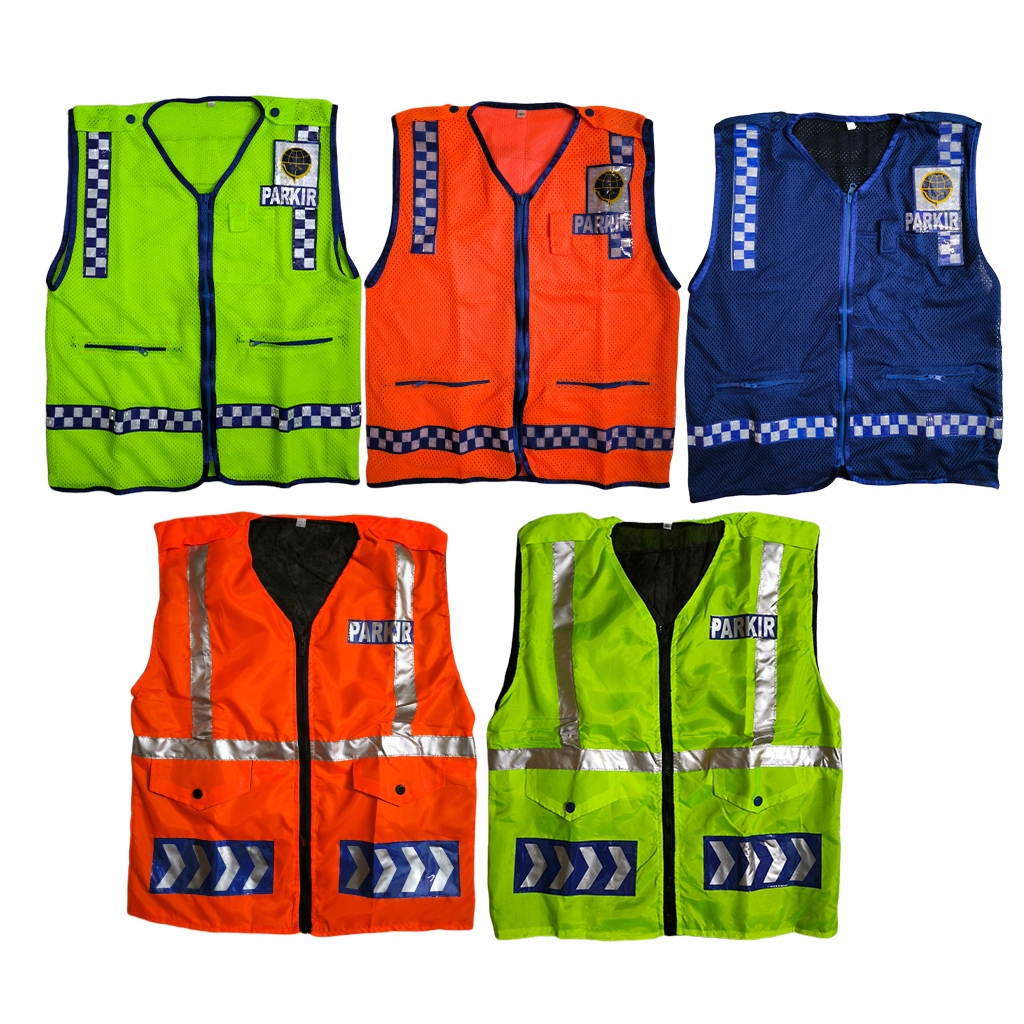 Jual Baju Rompi Parkir Pria Keren Jaring Dan Parasut Murah Terbaru ...