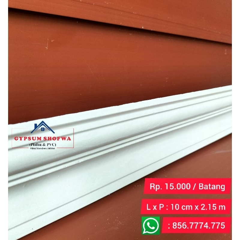 Jual Gipsum Lis List Gypsum motif kiki polos 4 cm - 10 cm / List profil ...