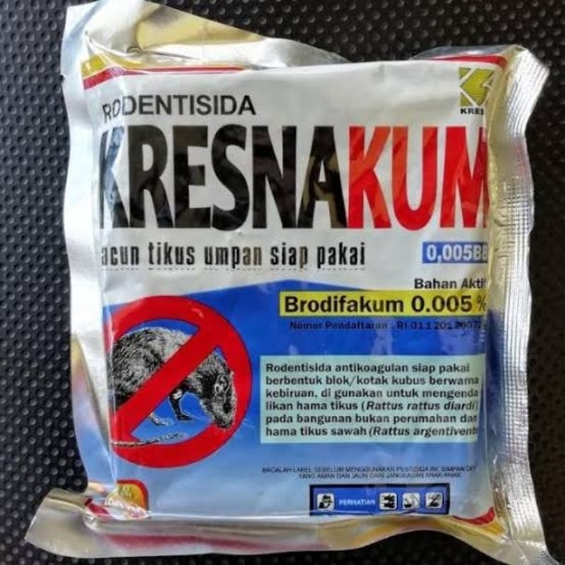 Jual Racun Tikus Rodentisida Pembasmi Tikus Kresnakum 100 Gram | Shopee ...