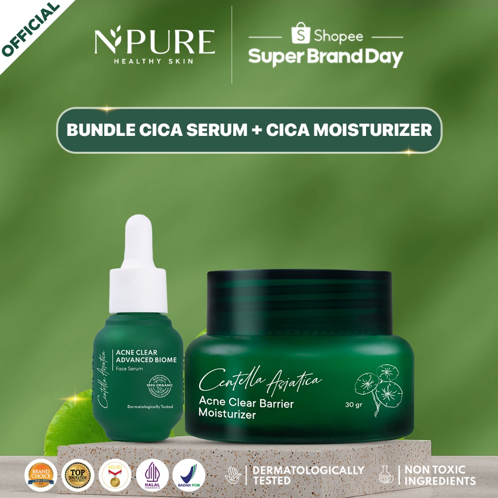 Jual NPURE Bundling Cica Serum Biome Cica Moisturizer e D2E3 | Shopee ...