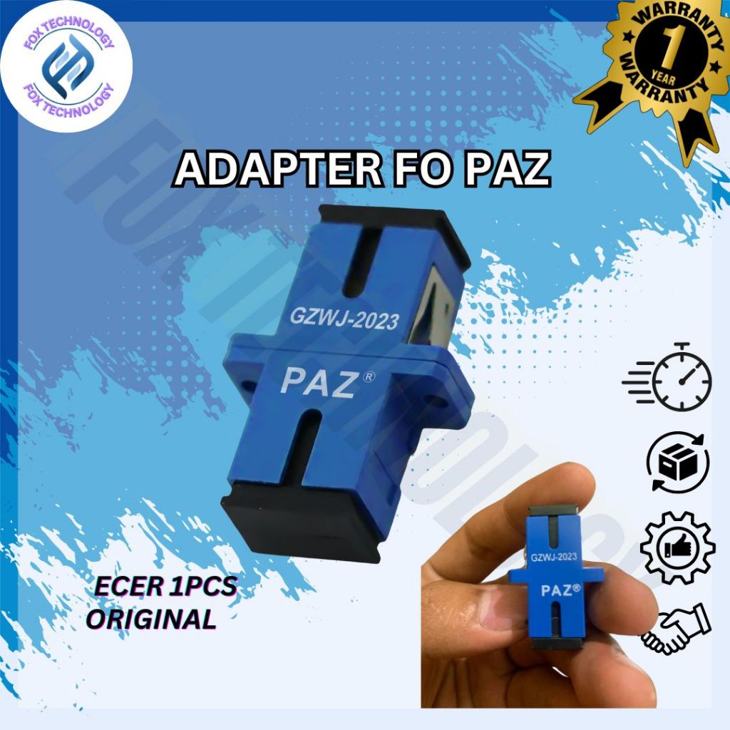 Jual [𝗢𝗥𝗜𝗚𝗜𝗡𝗔𝗟] Adapter Fiber Optic SC-UPC merk PAZ Sambungan Fast ...