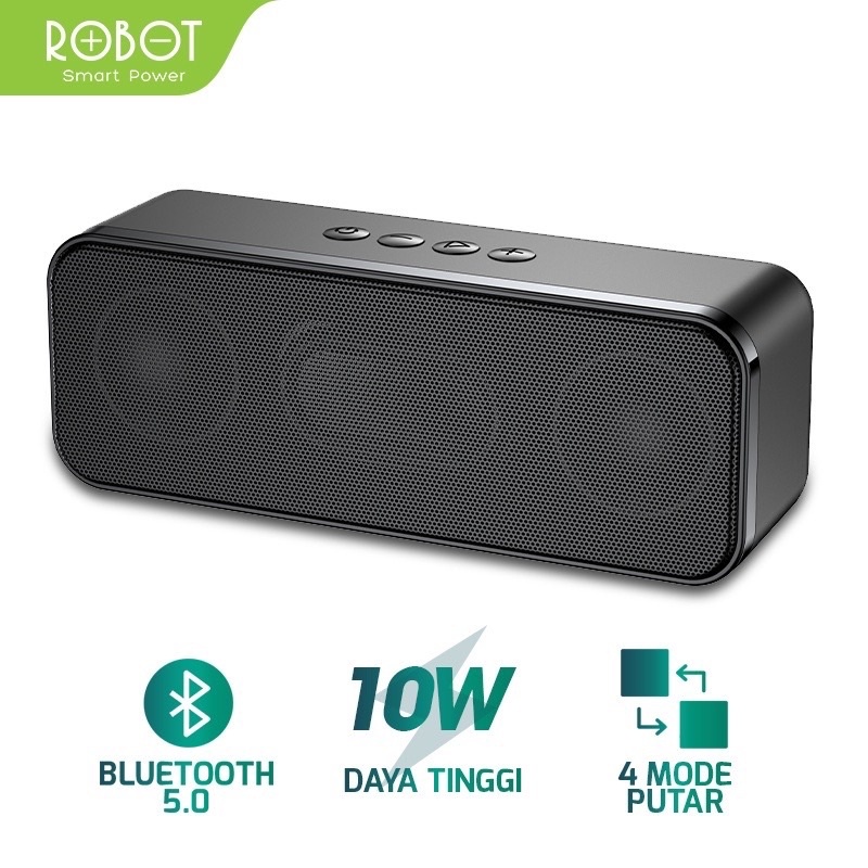 Jual ROBOT RB520 Speaker Bluetooth 5.0 Portable Audio Wireless Super Bass Stereo Original ...