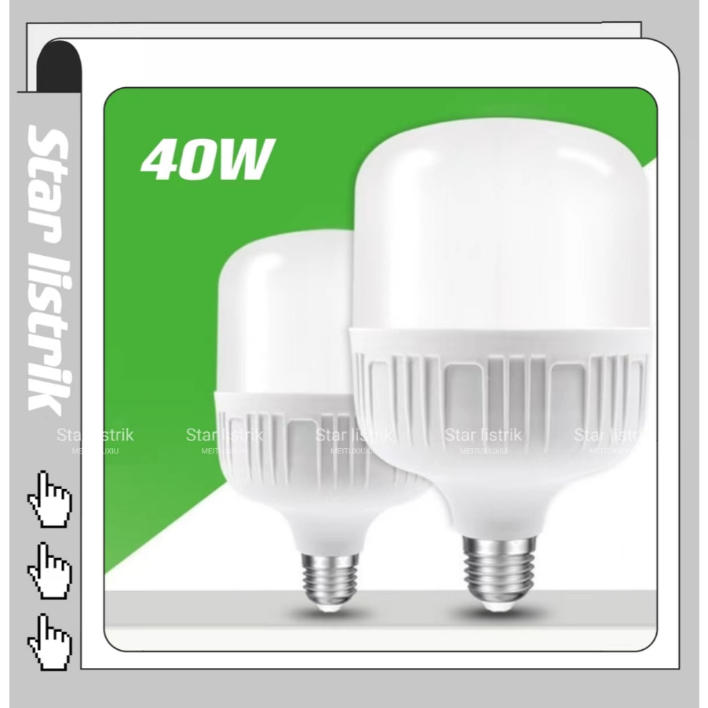 Jual lampu led E27 5w 10w 15w 20w 30w 40w/60w terang putih murah berkualitas | Shopee Indonesia