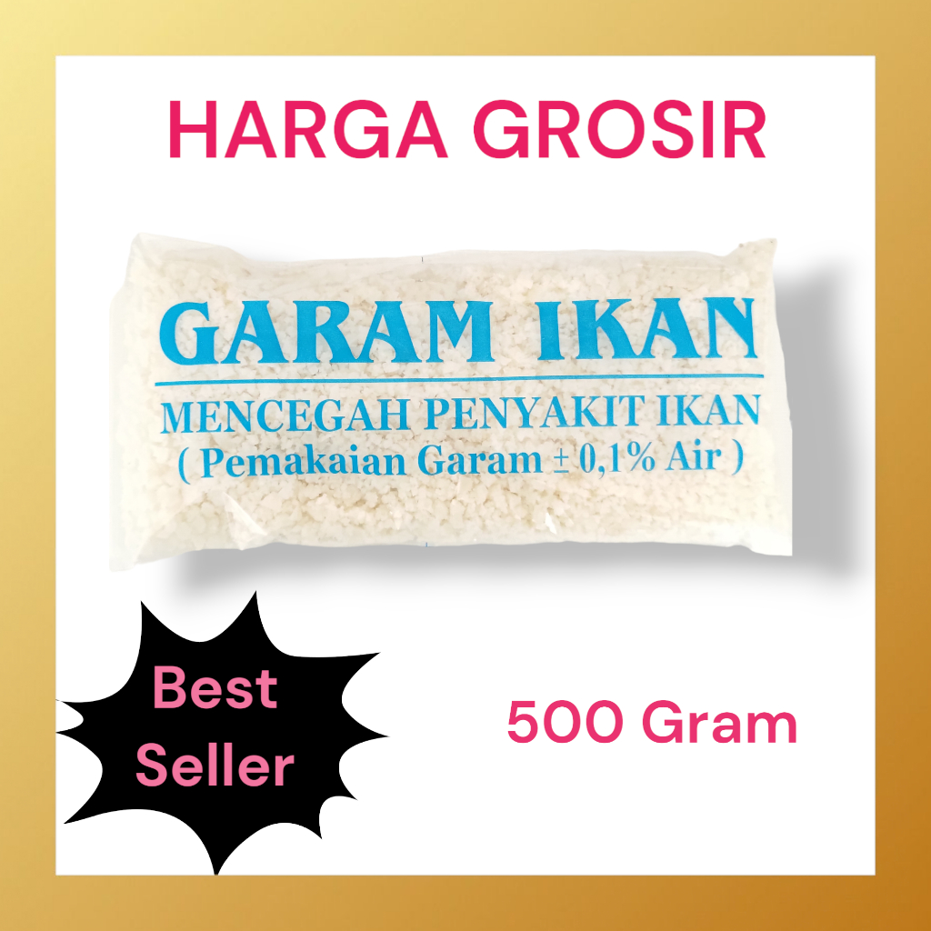 Jual Garam Ikan 500gr Mencegah Penyakit Ikan Garam Krosok Harga Grosir ...