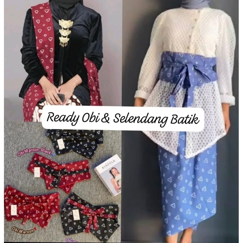 Jual READY OBI BELT KAIN & SELENDANG KAIN BATIK ETNIK JAWA VIRAL ...